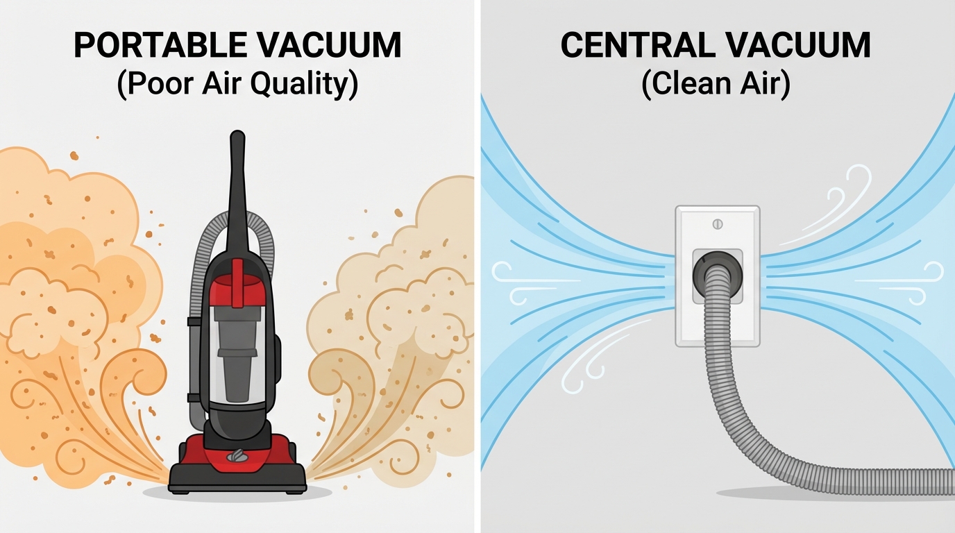 How Central Vacuum Works: Air Quality Science | HausVac | HausVac
